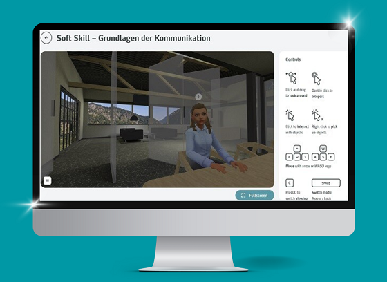 Soft skills training in the web browser: Easy access to all features